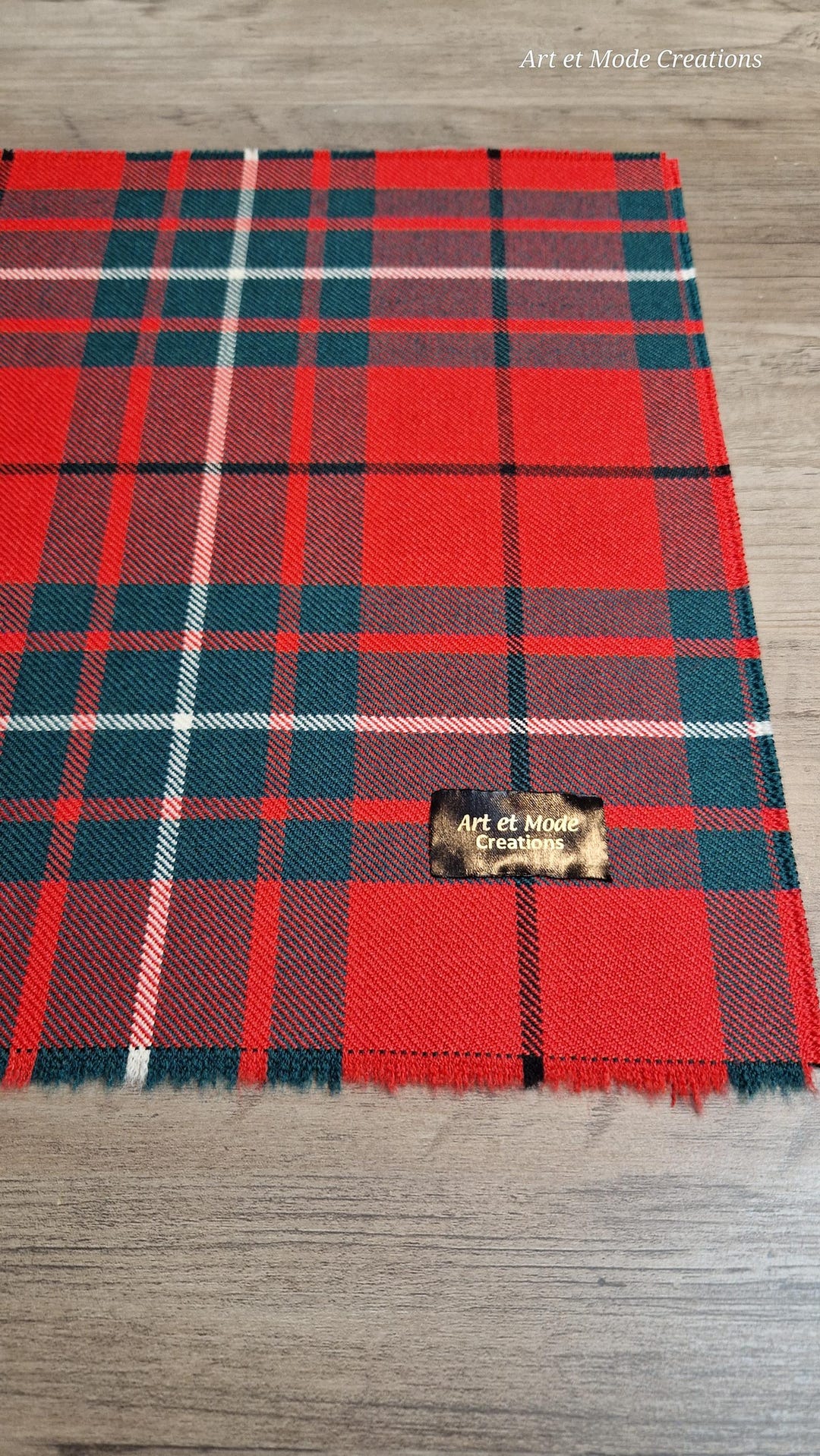 Macgregor Red Modern 100% Pure New Wool Tartan/plaid Self Fringed ...