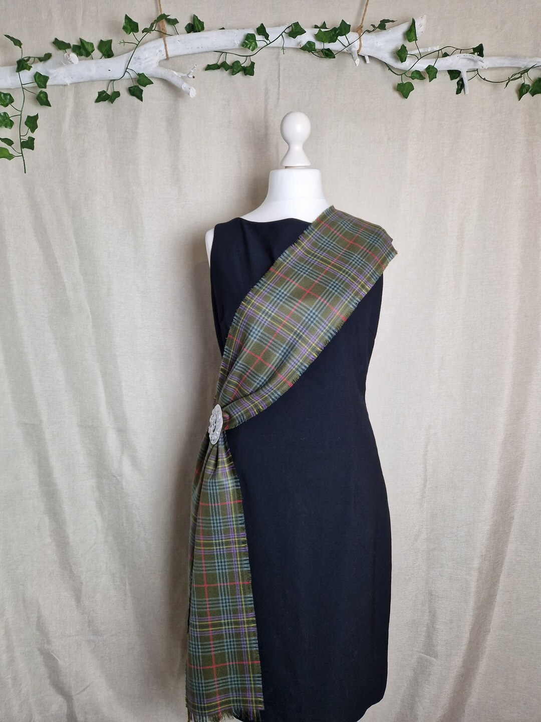 Kennedy Weathered 100% Wool Scottish Tartan/plaid Self Fringed Sash ...