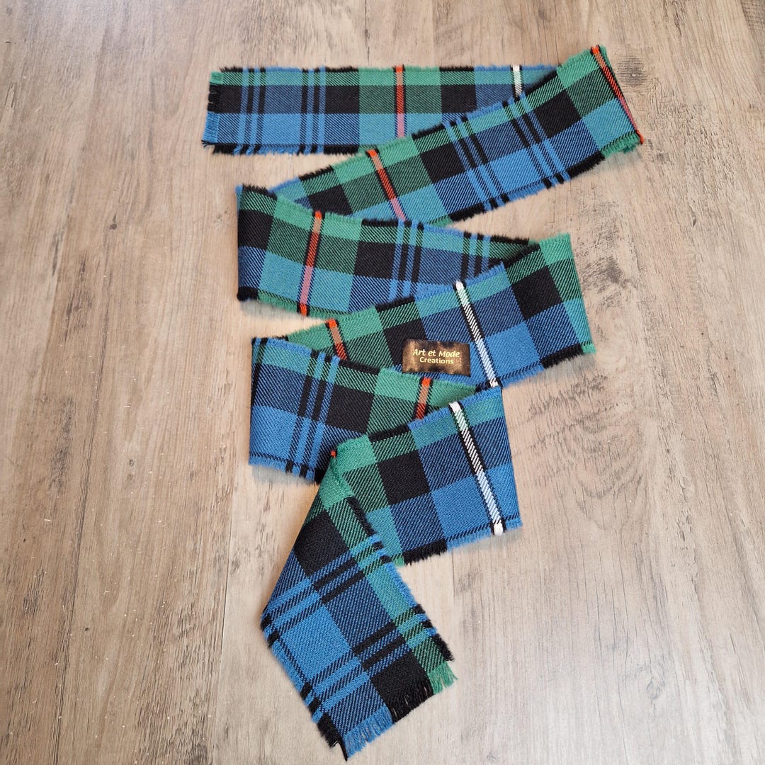 Robertson Hunting Ancient 100% Pure New Wool Tartan/plaid Self Fringed ...
