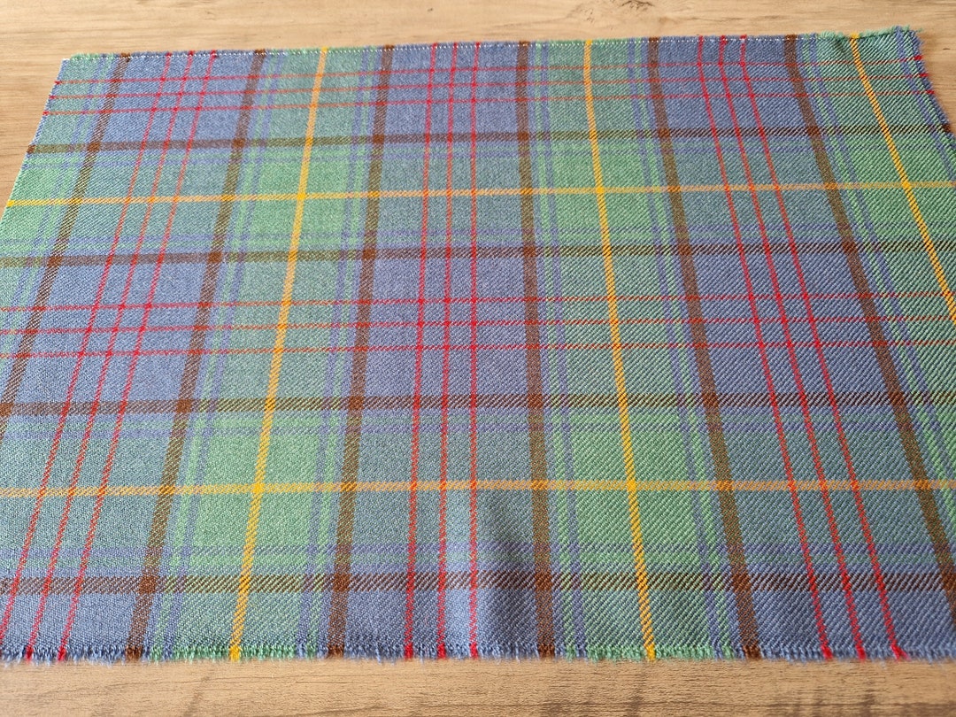 County Donegal Tartan / Plaid 100% Wool Fabric Offcut Perfect for Craft ...