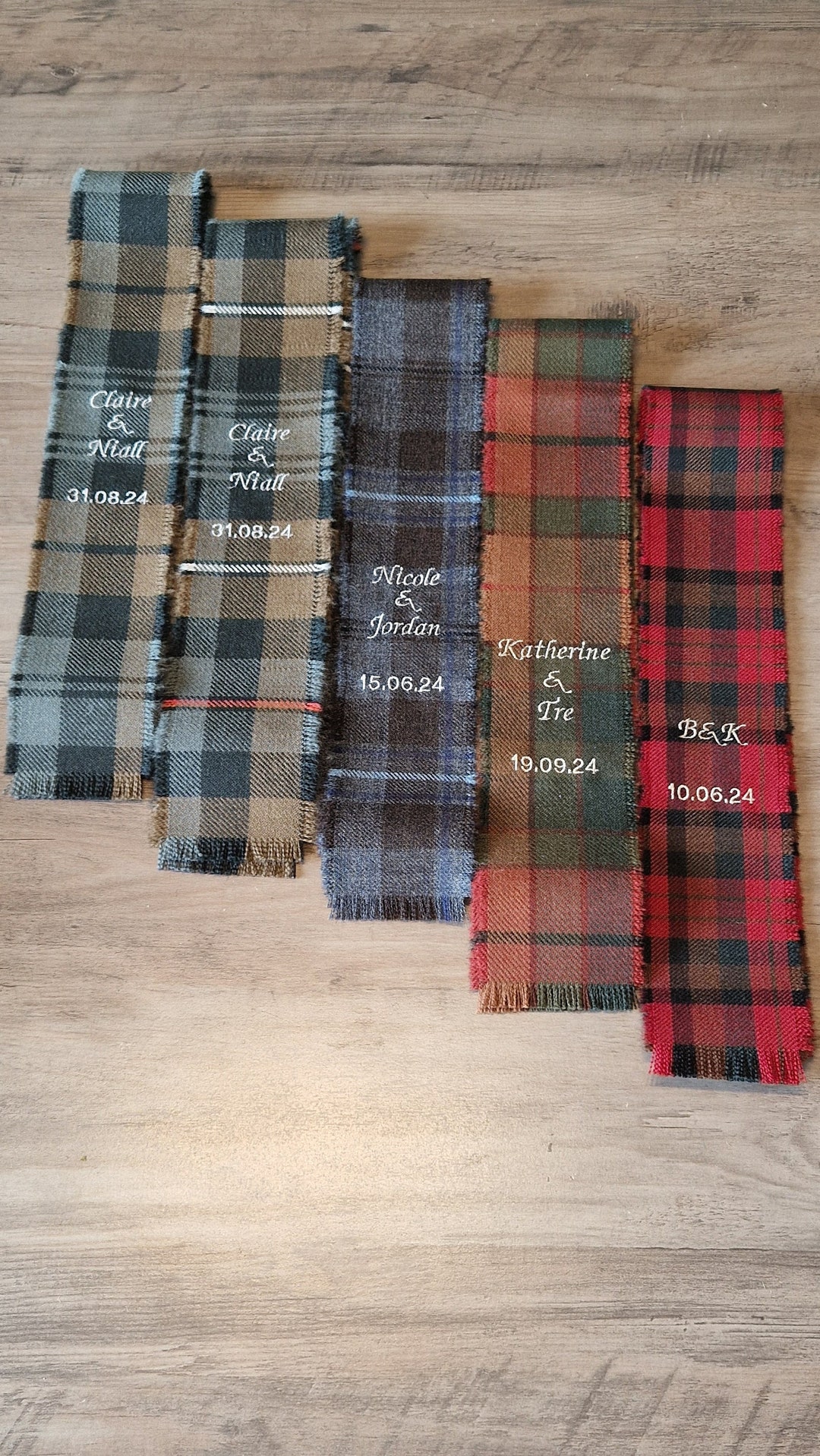 Tartan Handfasting Ribbon, Custom Made in Over 400 Different Tartans ...