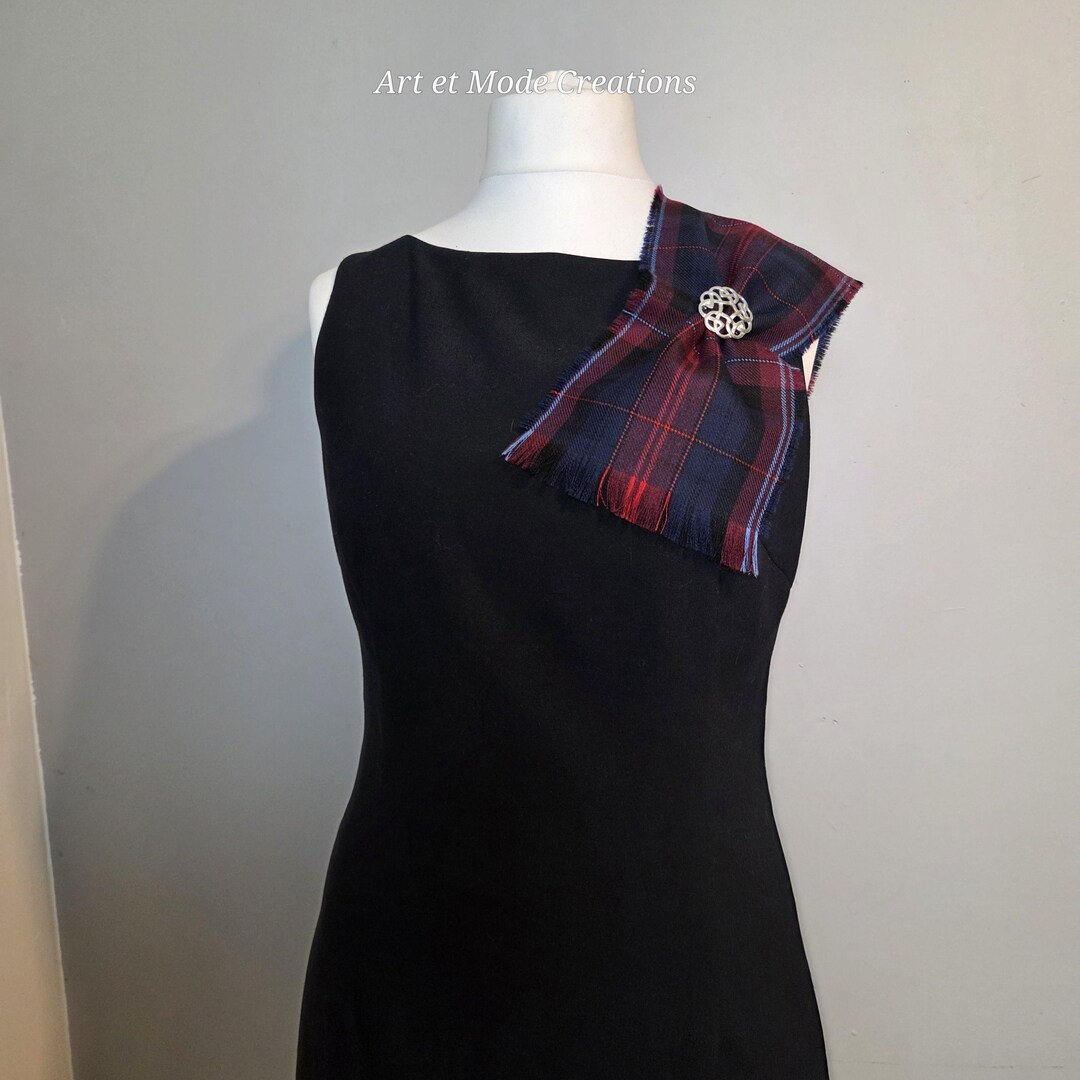 Evans / Bevan 100% Wool Scottish Tartan/ Plaid Mini Sash 110cmx16.5cm ...