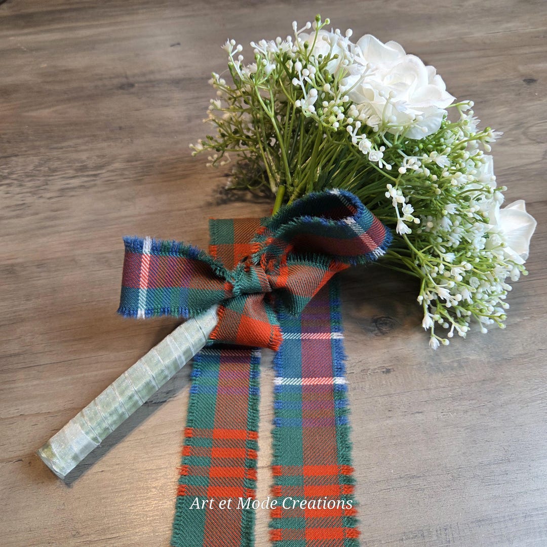 Wilson Ancient 100% Pure Wool Tartan / Plaid Open Fringe Ribbon - Etsy