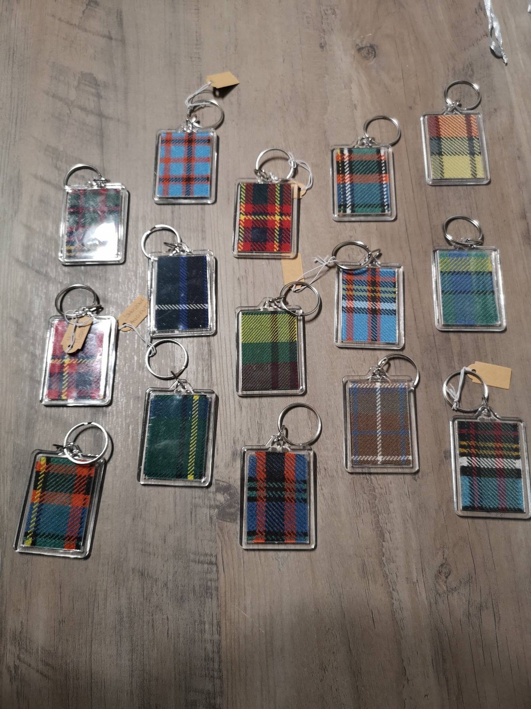 Tartan / Plaid Assorted Set of Keyrings - Etsy