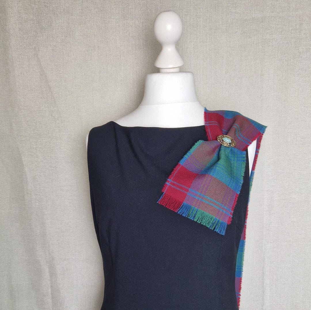 Lindsay Ancient 100% Wool Scottish Tartan/ Plaid Mini Sash 110cmx14cm ...