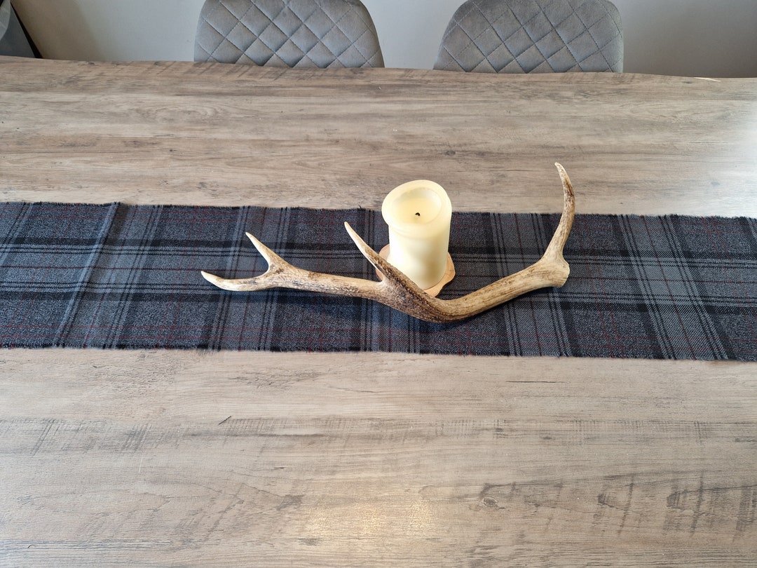 Highland Granite Burgundy Tartan / Plaid Table Runner 140cm X 22.5cm - Etsy