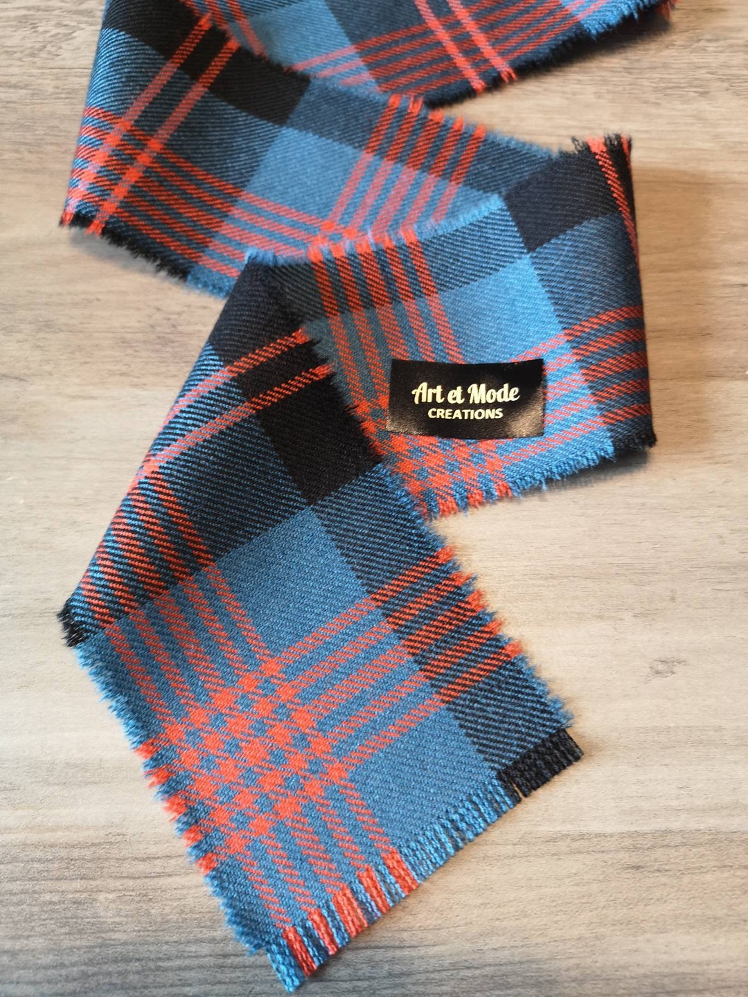 Angus Ancient 100% Wool Tartan/plaid Self Fringed Handfasting Ribbon ...