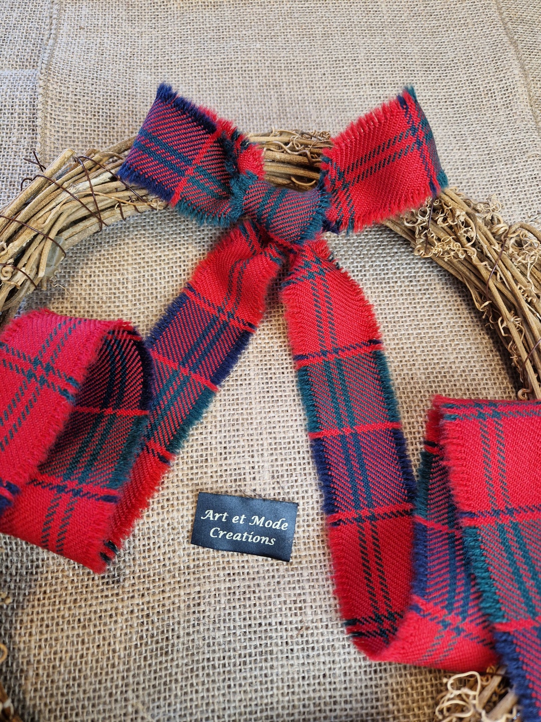 Robertson Modern 100% Pure New Wool Tartan/plaid Self Fringed Ribbon ...