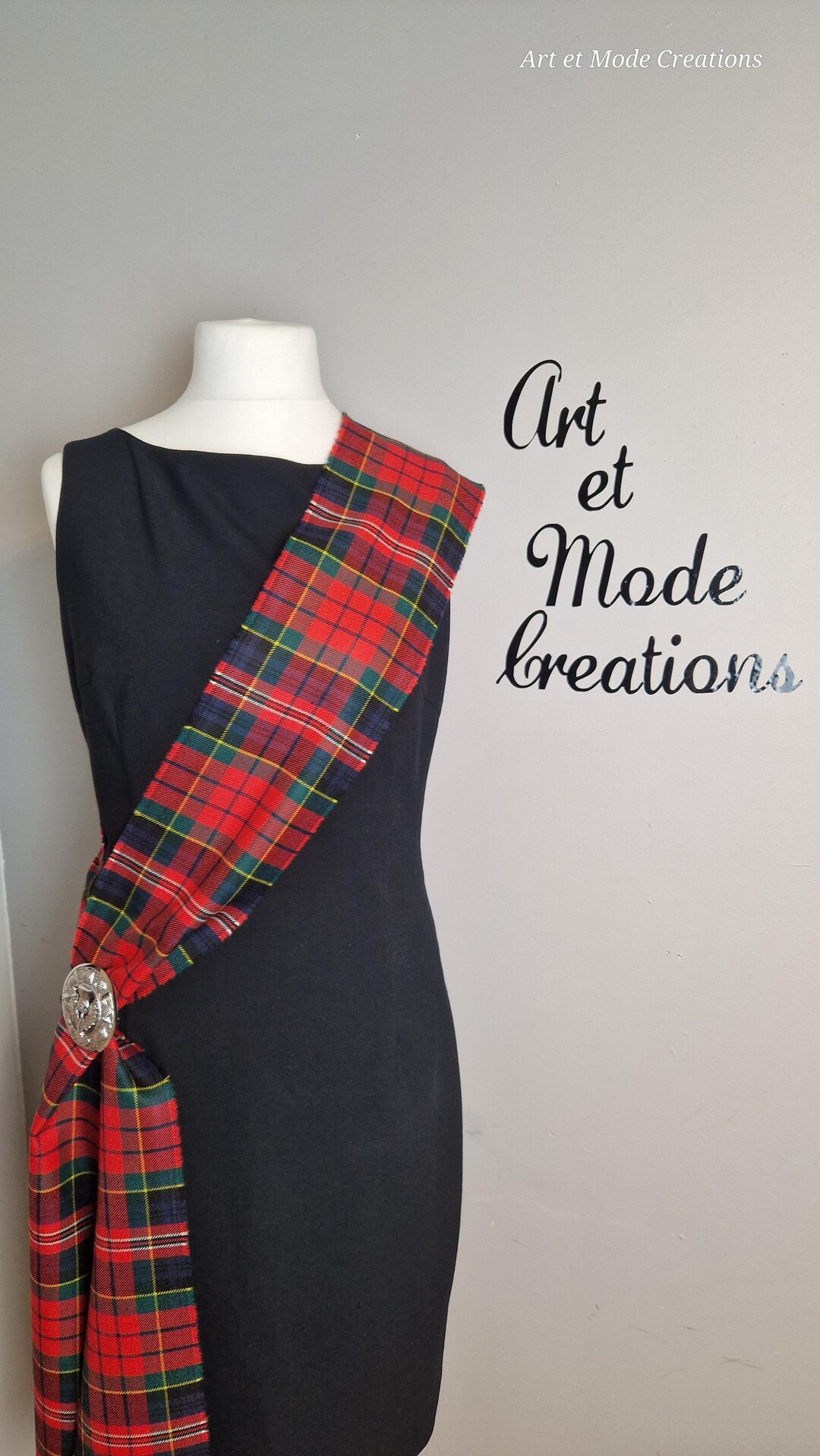 Macpherson Modern 100% Pure New Wool Tartan /plaid Self Fringed Sash ...