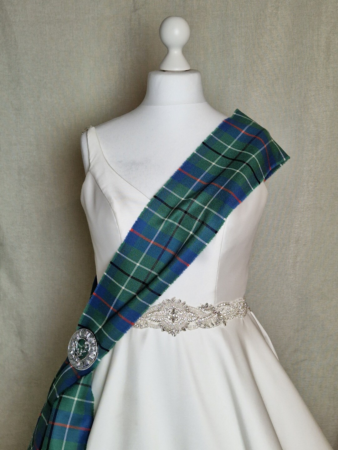 Duncan Ancient 100% Pure Wool Scottish Tartan / Plaid Self Fringed Sash ...