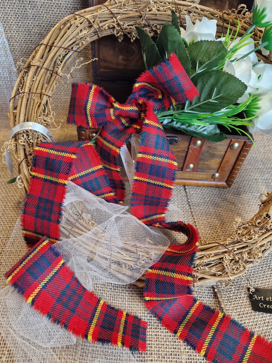Munro Modern 100% Wool Tartan/plaid Self Fringed Ribbon - Etsy