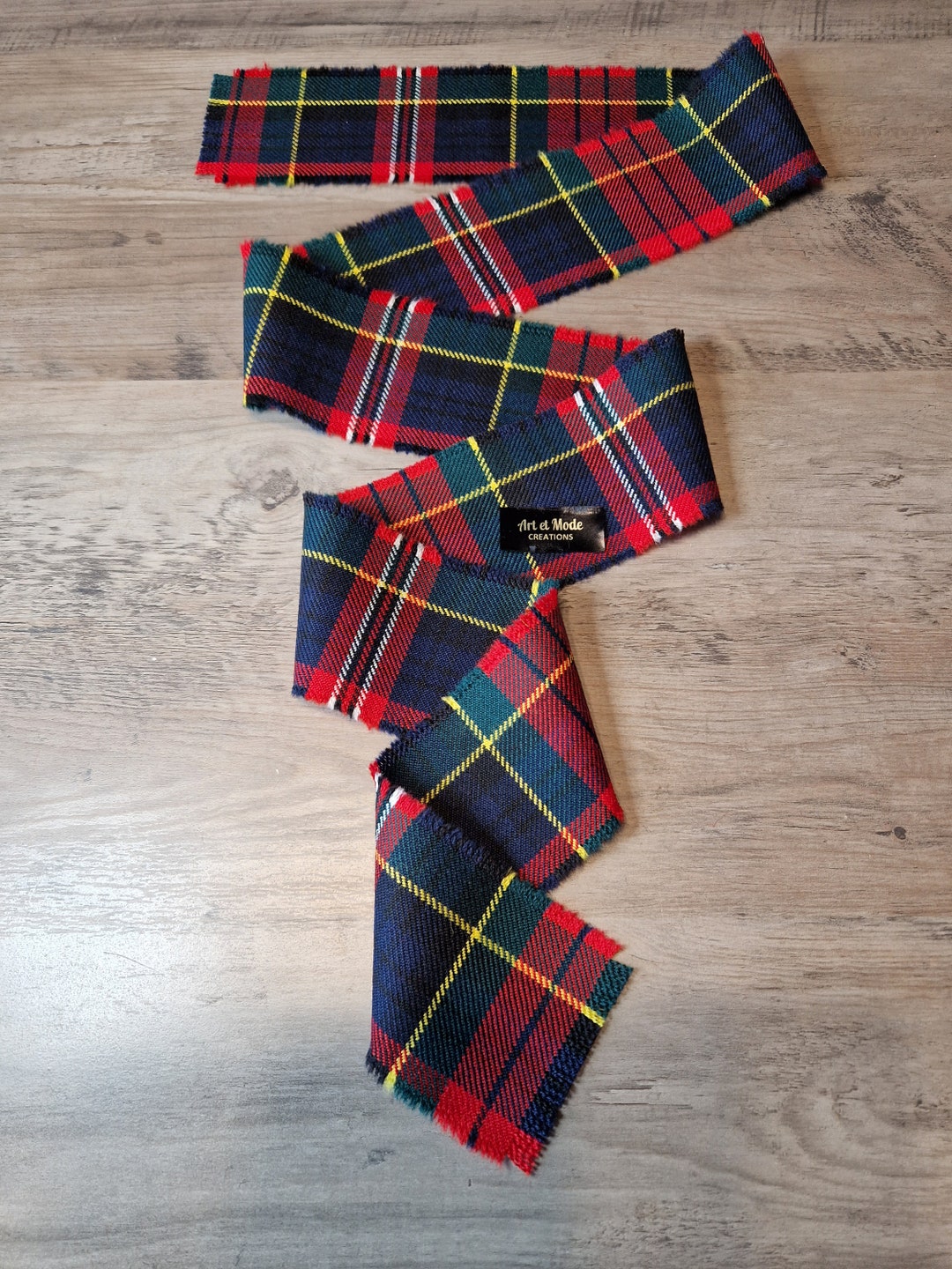 Macpherson Clan Modern 100% Wool Tartan/plaid Self Fringed Handfasting ...