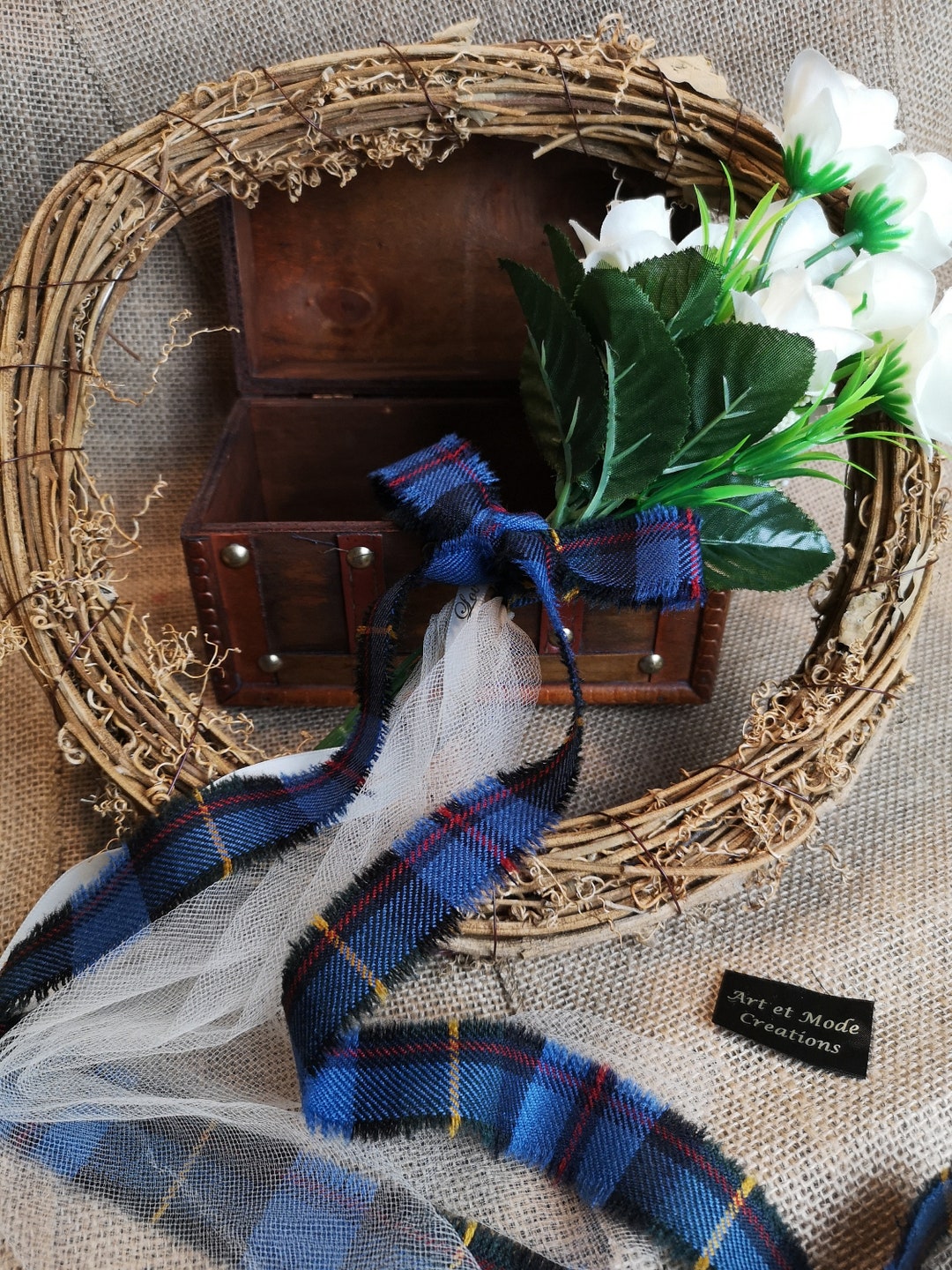 Gordon Huntly Muted 100% Wool Tartan/plaid Self Fringed Ribbon - Etsy