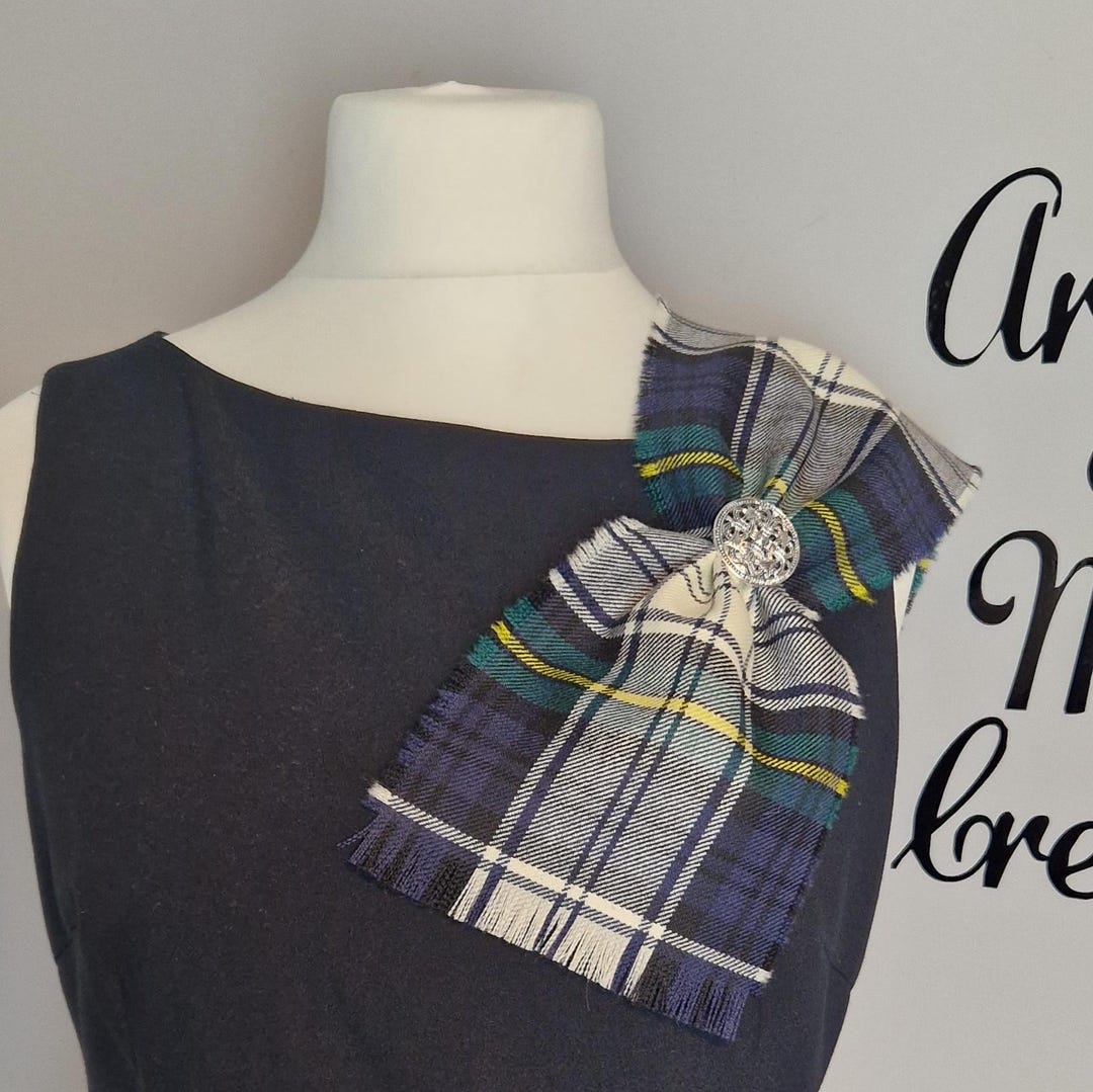 Gordon Dress 100% Pure New Wool Scottish Tartan/plaid Mini Self Fringed ...