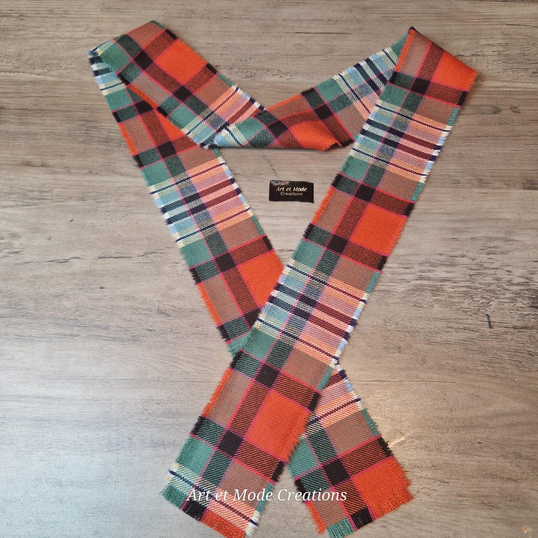 Dundee Old Ancient 100% Wool Tartan/plaid Self Fringed Handfasting ...