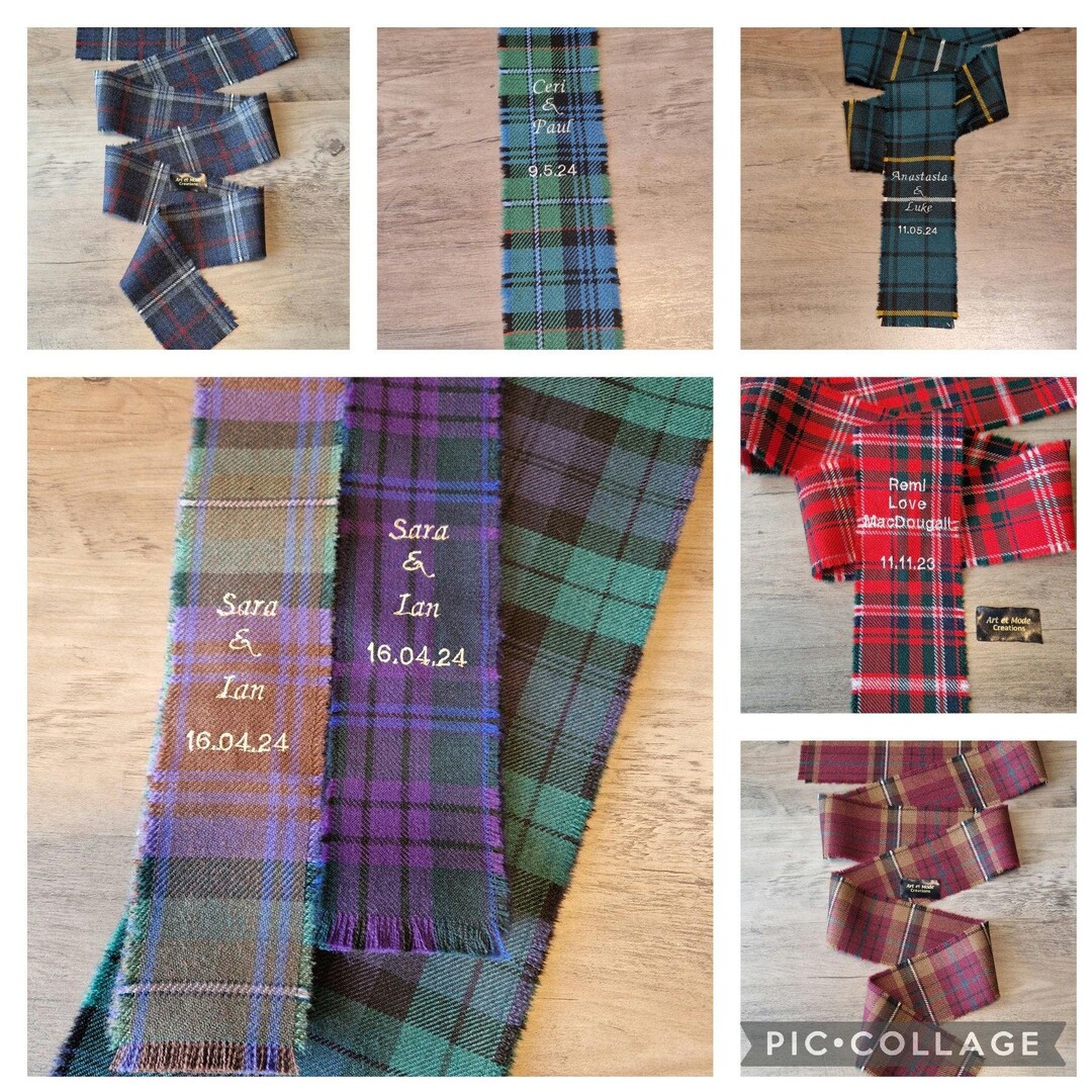 Tartan Handfasting Ribbon Made to Order in Over 400 Different Tartans ...