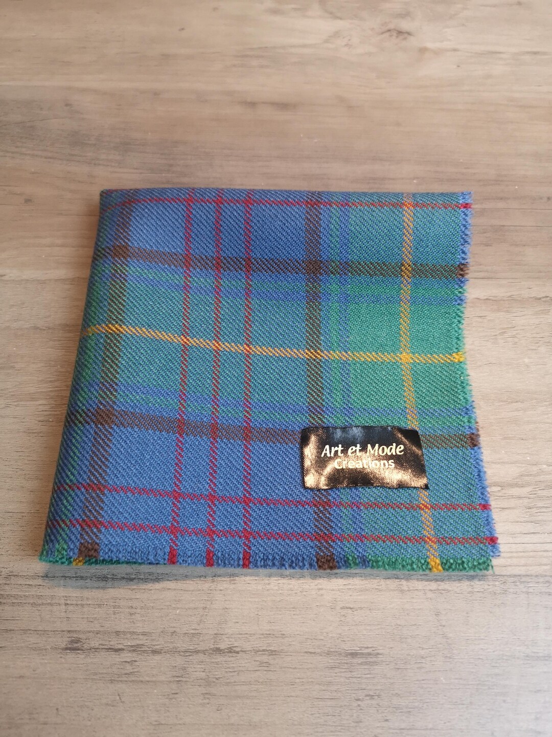County Donegal 100% Pure New Wool Tartan/plaid Self Fringed Pocket ...