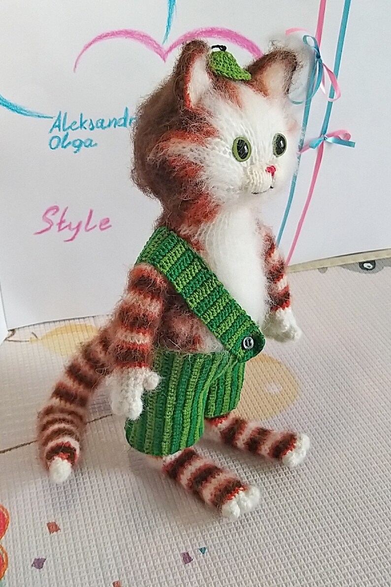 Handmade Crochet Cat Findus Pettson Knitted Findus - Etsy