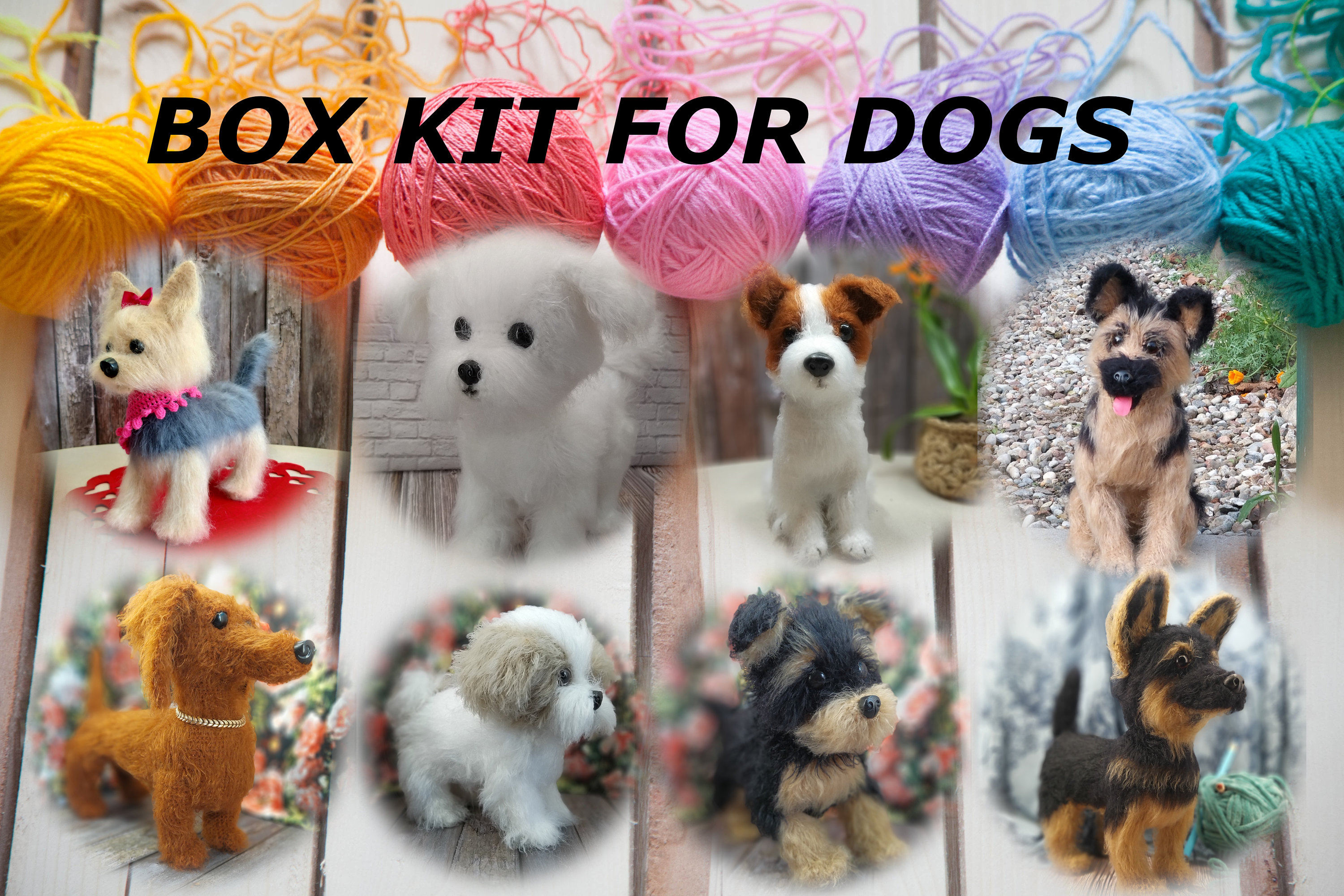 DIY KIT BOX Crochet Dog Amigurumi for My Patterns | Etsy