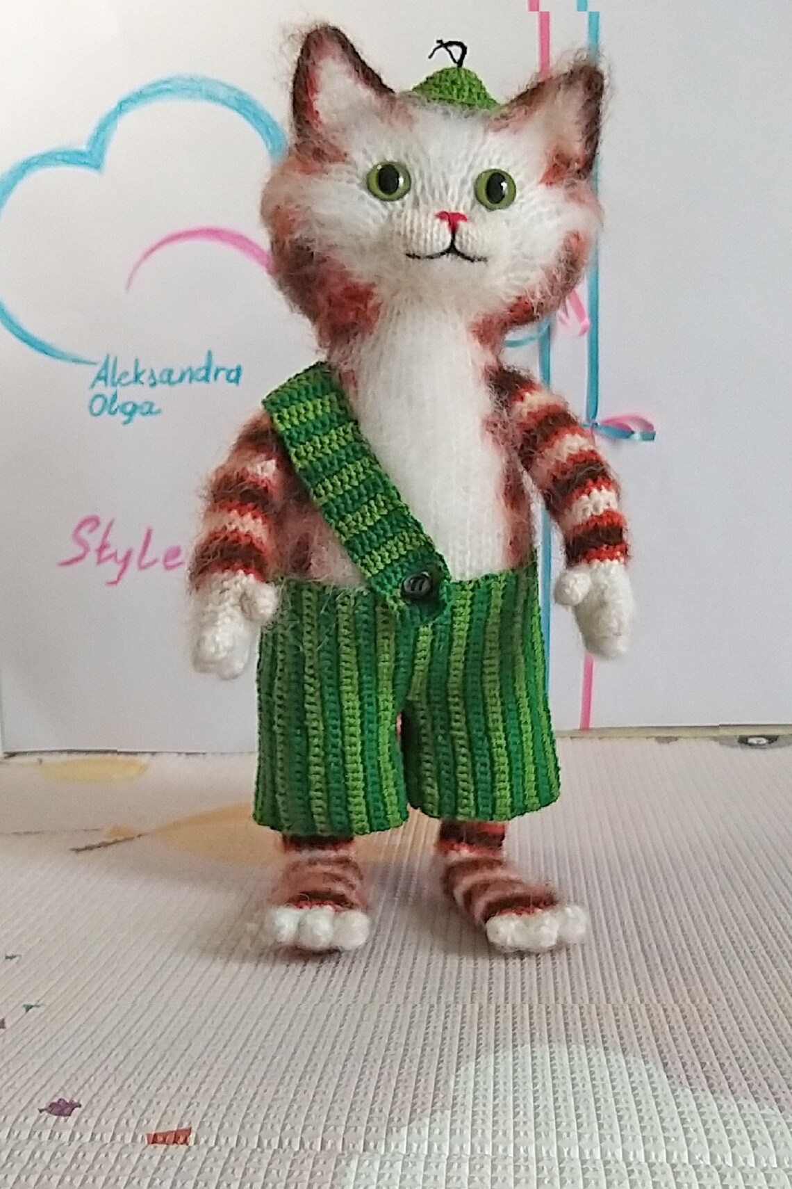 Handmade Crochet Cat Findus Pettson Knitted Findus - Etsy