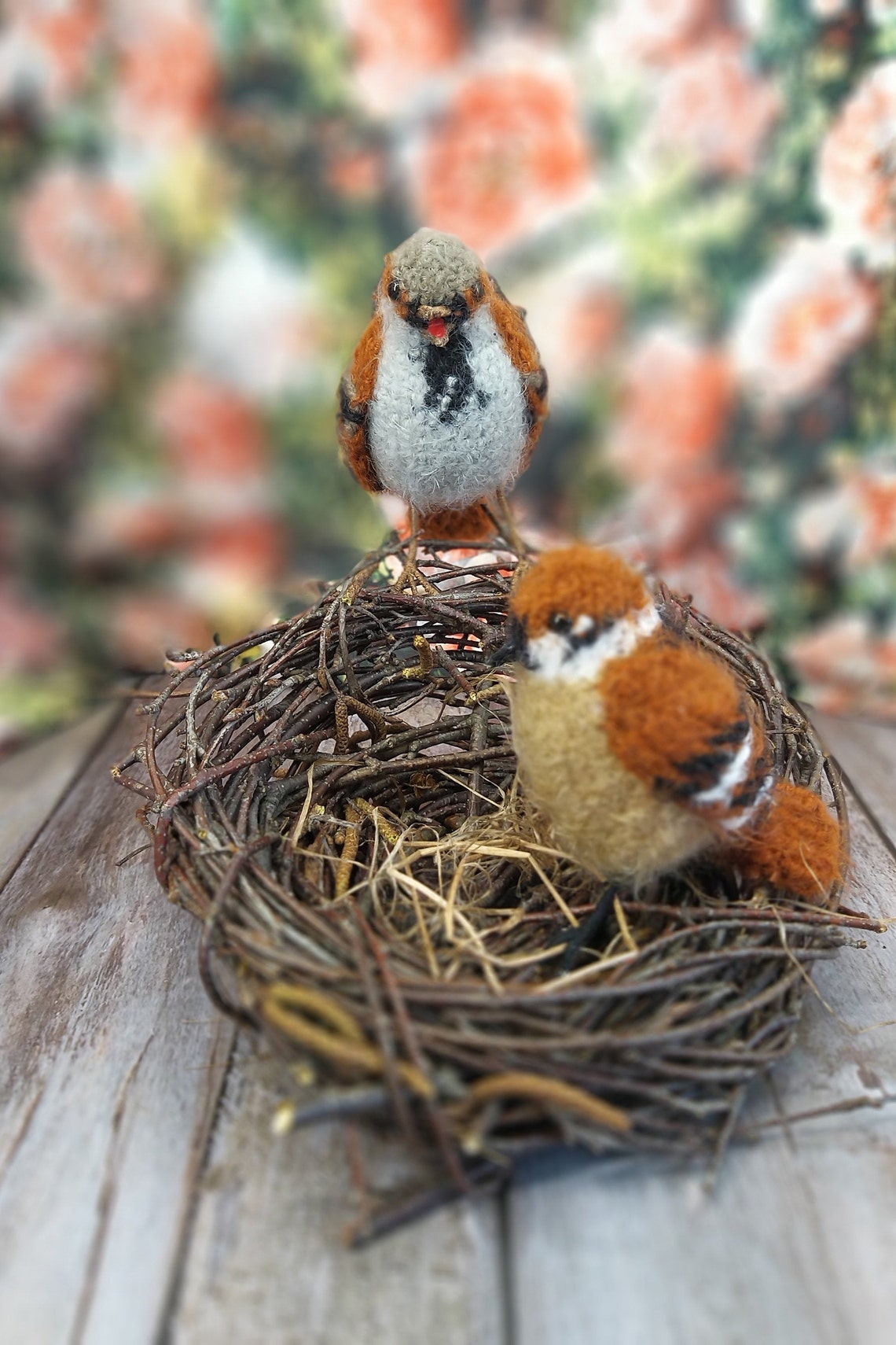 Diy Kit Box Diy Crochet Realistic Birds Sparrow - Etsy