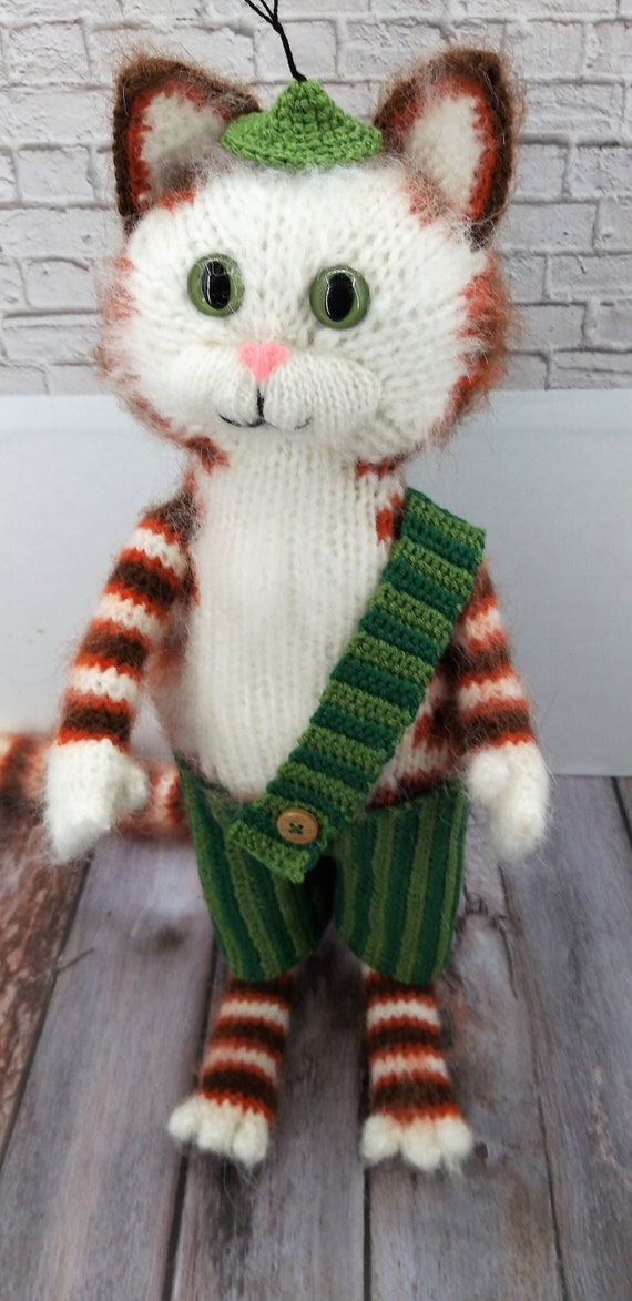 Handmade Crochet Cat Findus Pettson Knitted Findus - Etsy