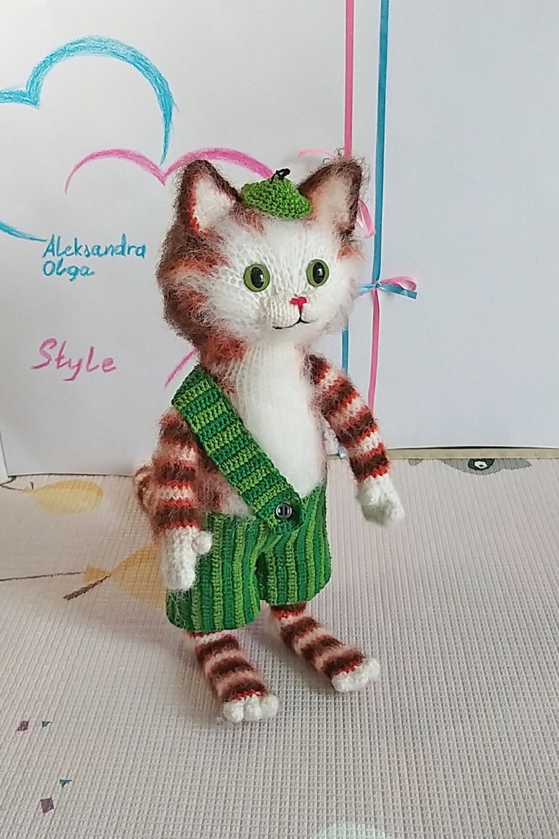 Handmade Crochet Cat Findus Pettson Knitted Findus - Etsy