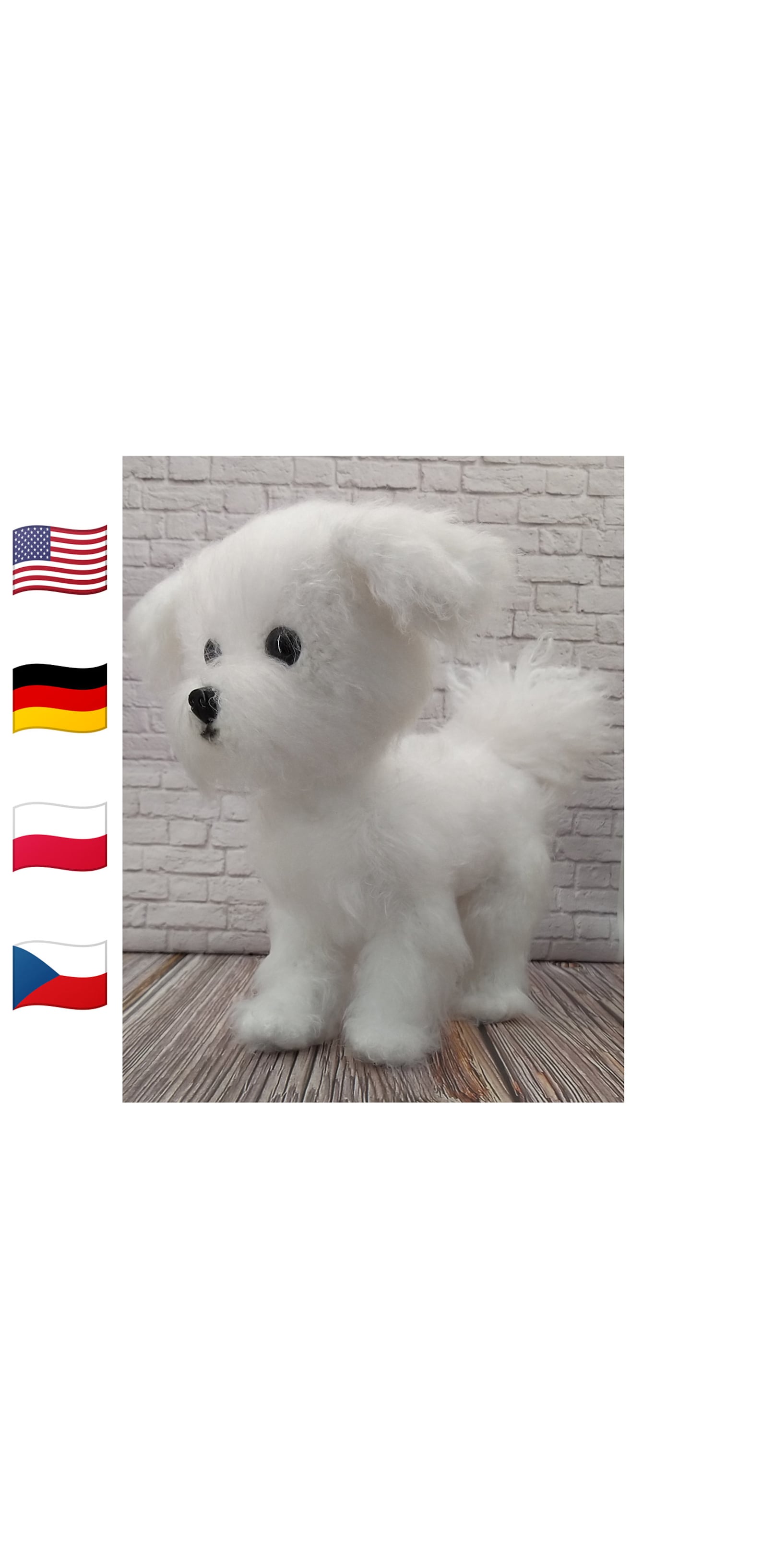 Crochet Patterns Dog Maltese Crochet Pattern Maltipoo | Etsy