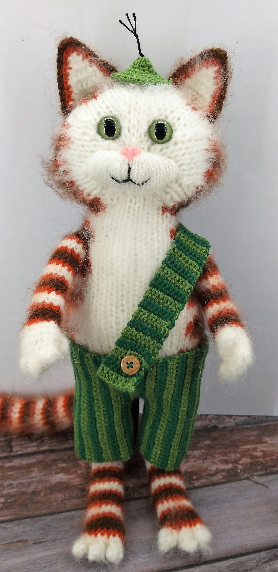 Handmade Crochet Cat Findus Pettson Knitted Findus - Etsy