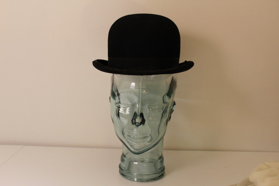 Black Melon Hat, 1920. / Black Bowler Hat, 1920. - Etsy