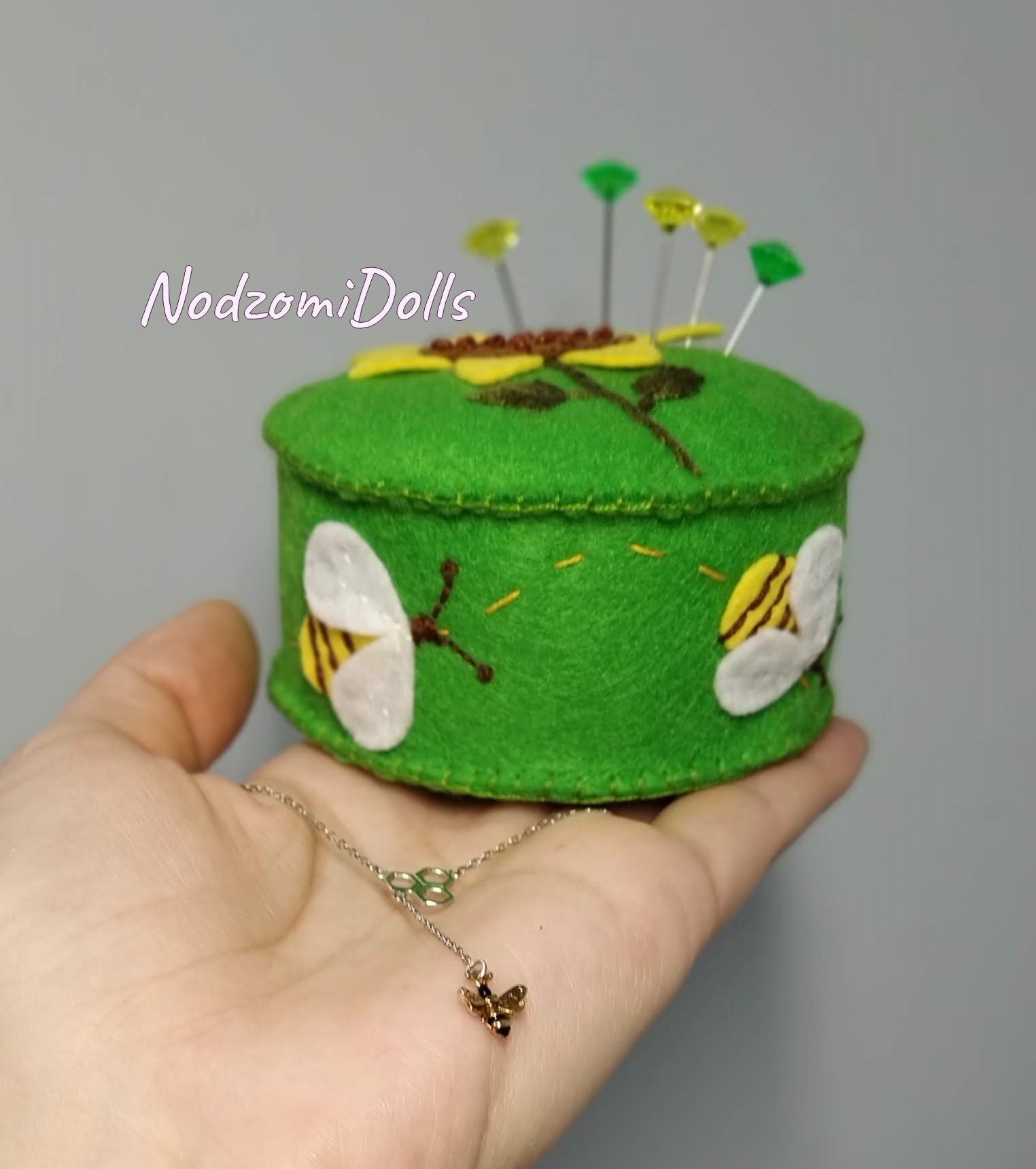 Sunflower Tutorial Pin Cushion Sewing Pattern for Felt - Etsy