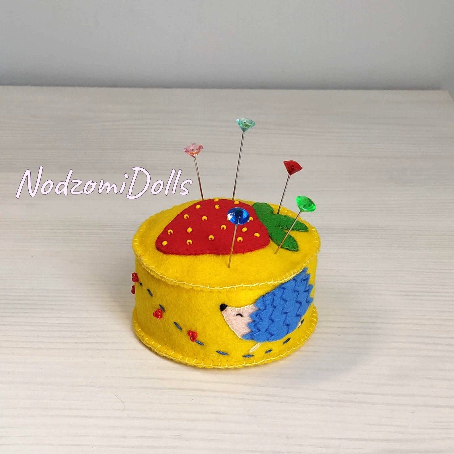 Pdf Tutorial Pin Cushion Sewing Pattern for Wool Felt Cushion ...