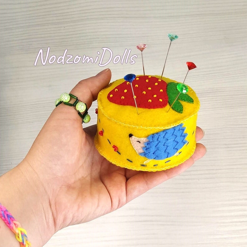 Pdf Tutorial Pin Cushion Sewing Pattern for Wool Felt Cushion ...