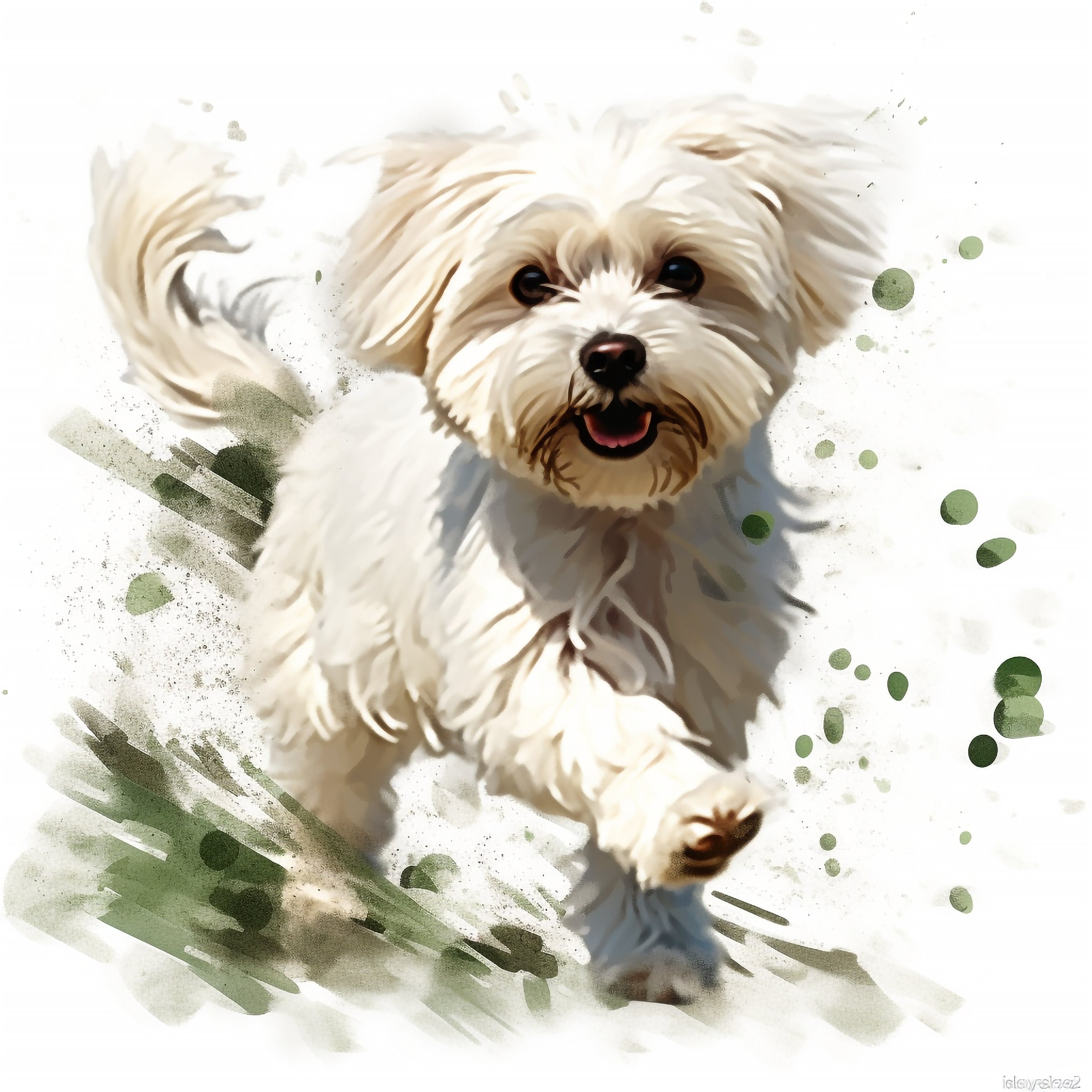 Maltese Clipart 10 High Quality Pngs, Transparent Background, Digital ...
