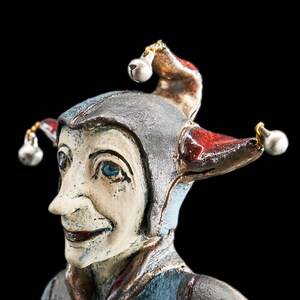 Ceramic Staue Merry Jester and Pig - Etsy