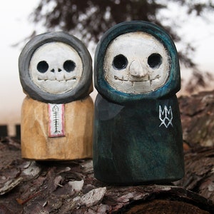 Wooden Statue Charm -tornasuk(eskimo Demon Spirit) - Etsy