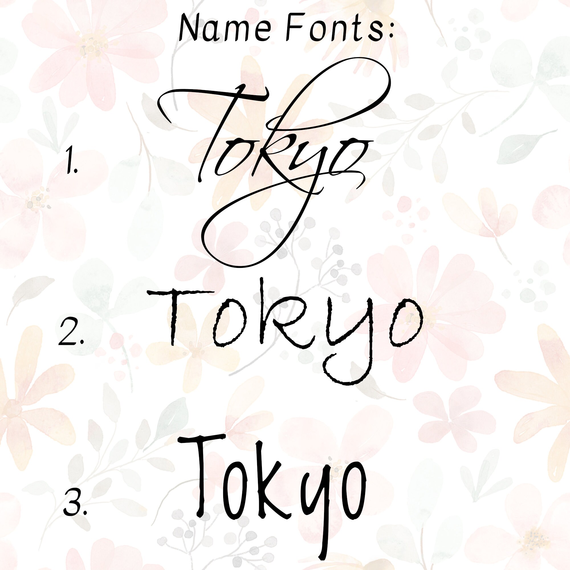 Custom Initial Print, Name Printable, Personalized Letter Poster ...