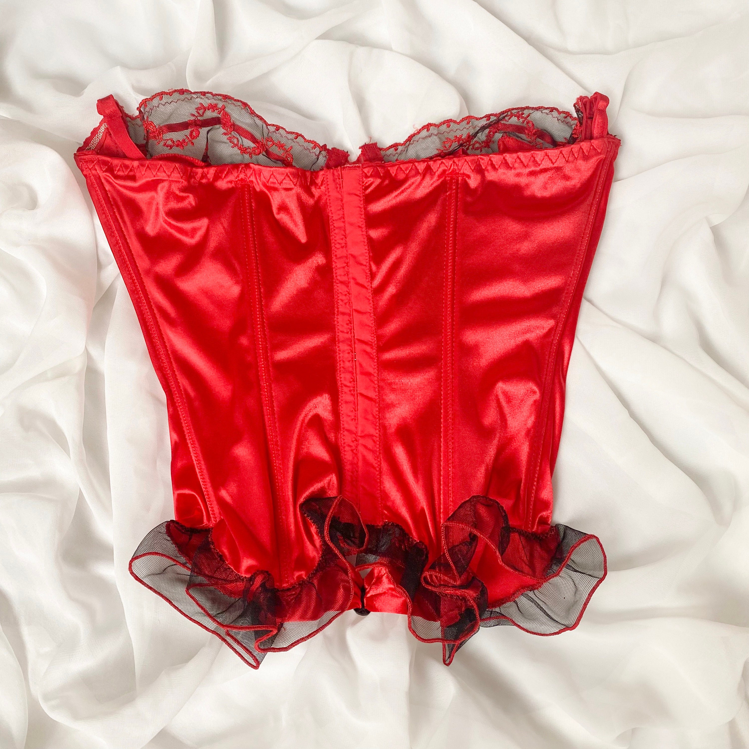 Hot Red Bustier 75B/70C/80A - Etsy