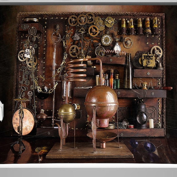 Steampunk Laboratory - Etsy