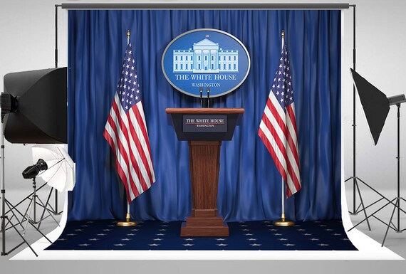 White House Podium Background