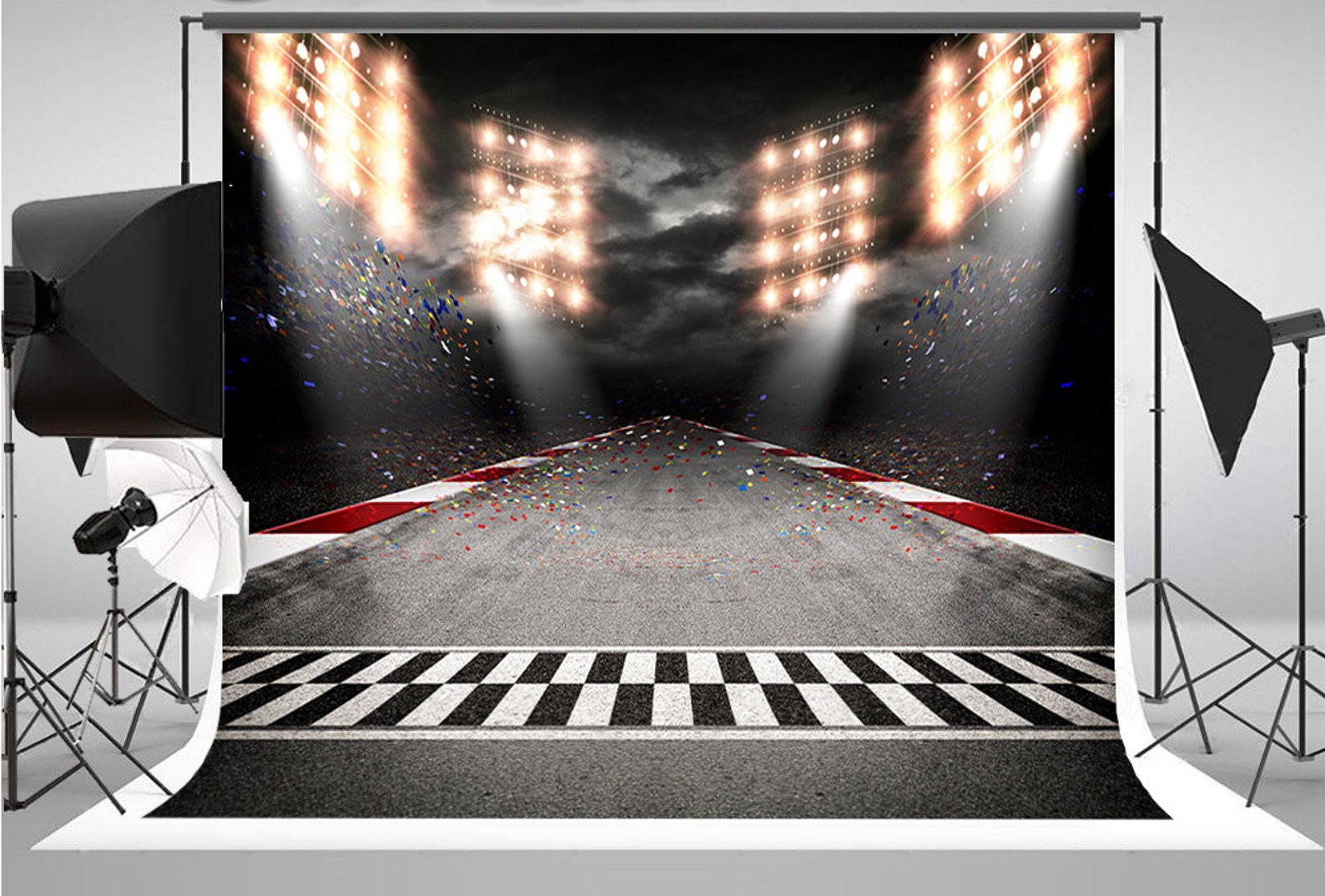 Designgoodshop1 Racing Racecar Arena Sports Field Stadium Backdrop ...