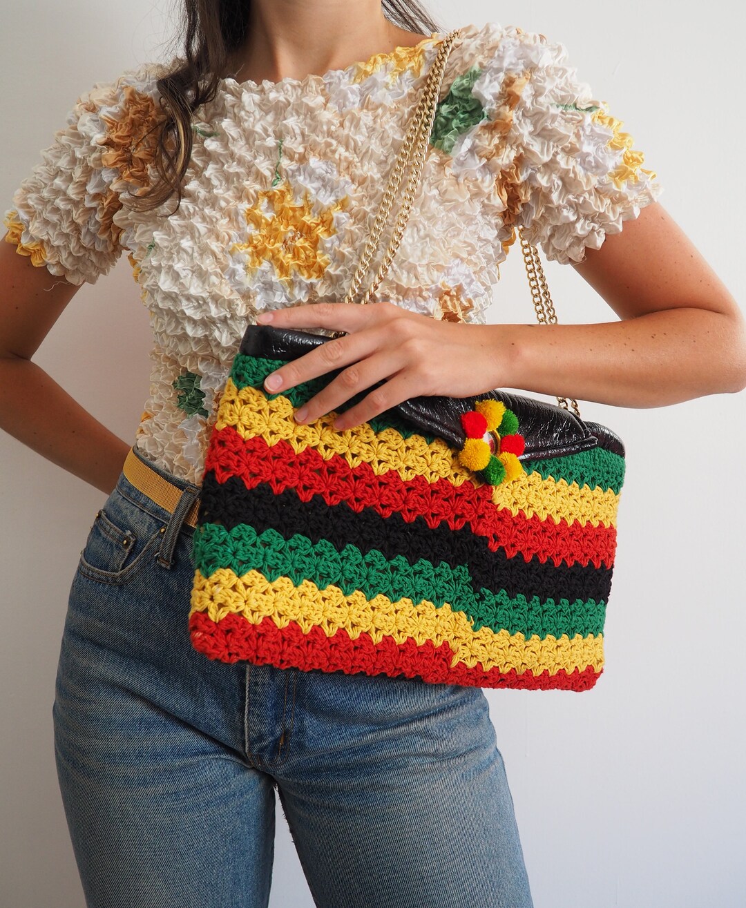 Handmade Bag Made of Recycled Materials Upcycled UNIQUE / Handbag Purse ...