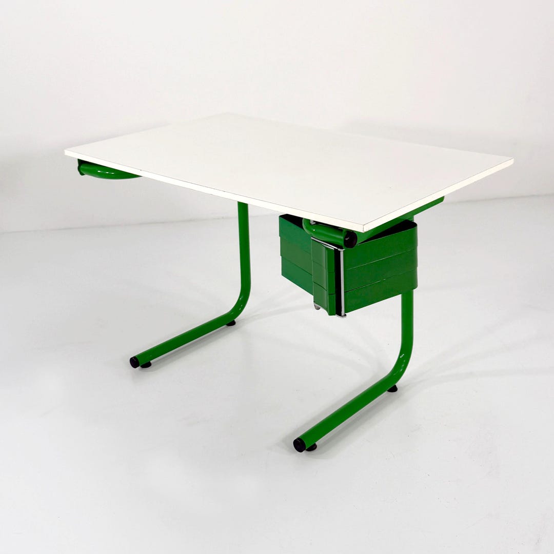 Green Drafting Table/desk by Joe Colombo for Bieffeplast, 1970s - Etsy
