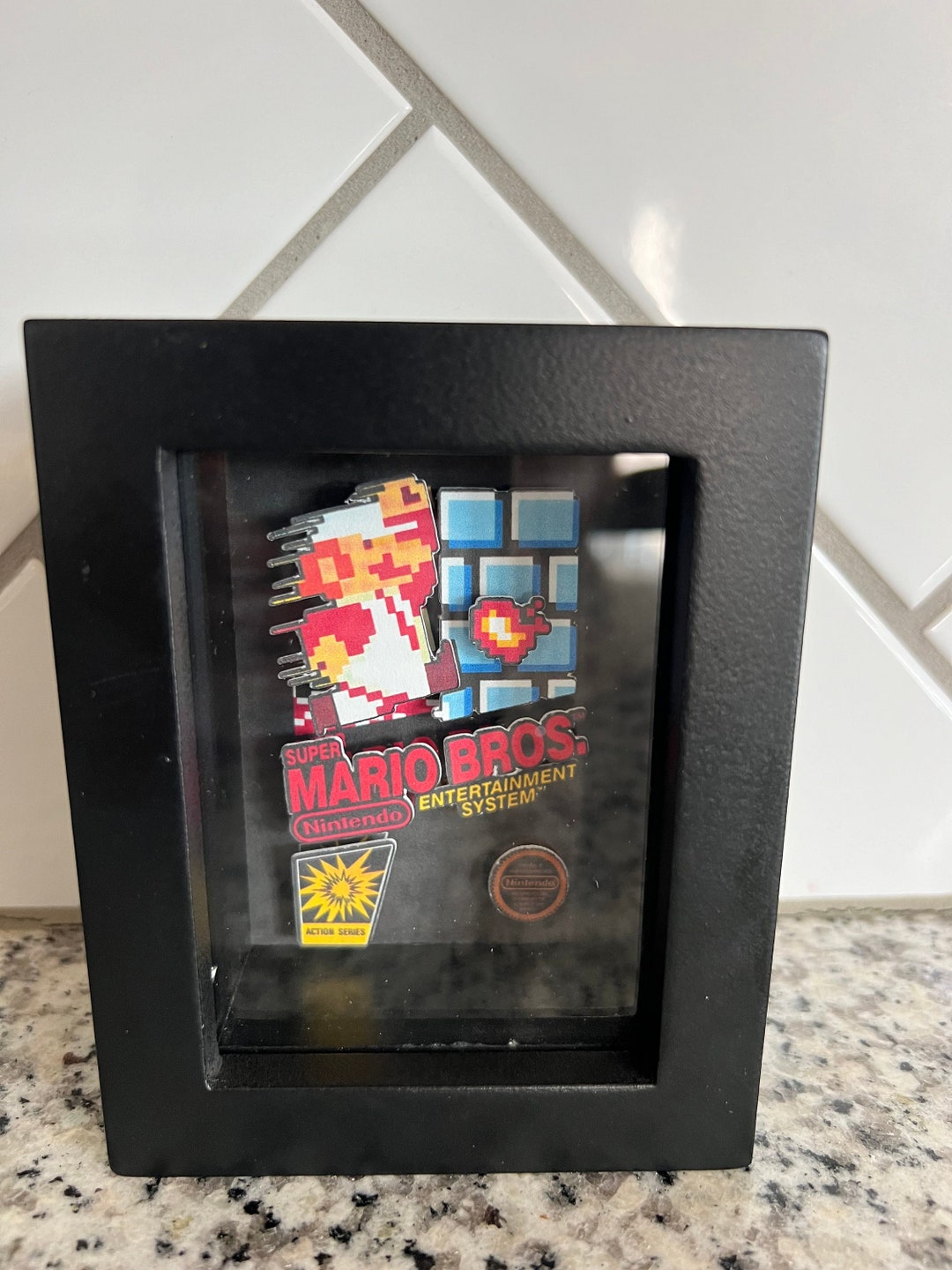 Super Mario Bros 3x4 3D Shadow Box Retro Videospiel Box Art - Etsy.de