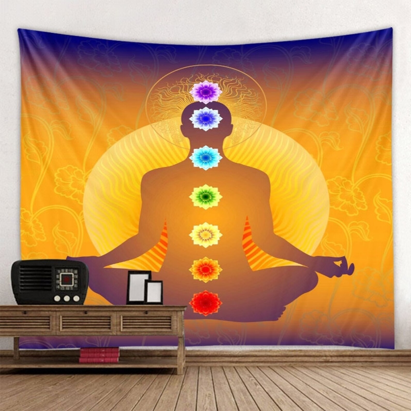 Chakra Tapestry Indian Yoga Meditation Wall Tapestry Tapestry | Etsy UK