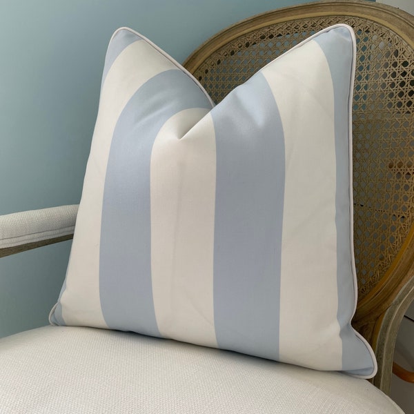 Blue Stripe Pillow - Etsy
