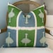 Christopher Farr ozone One or Both Sides Designer Pillow Cover. Blue ...