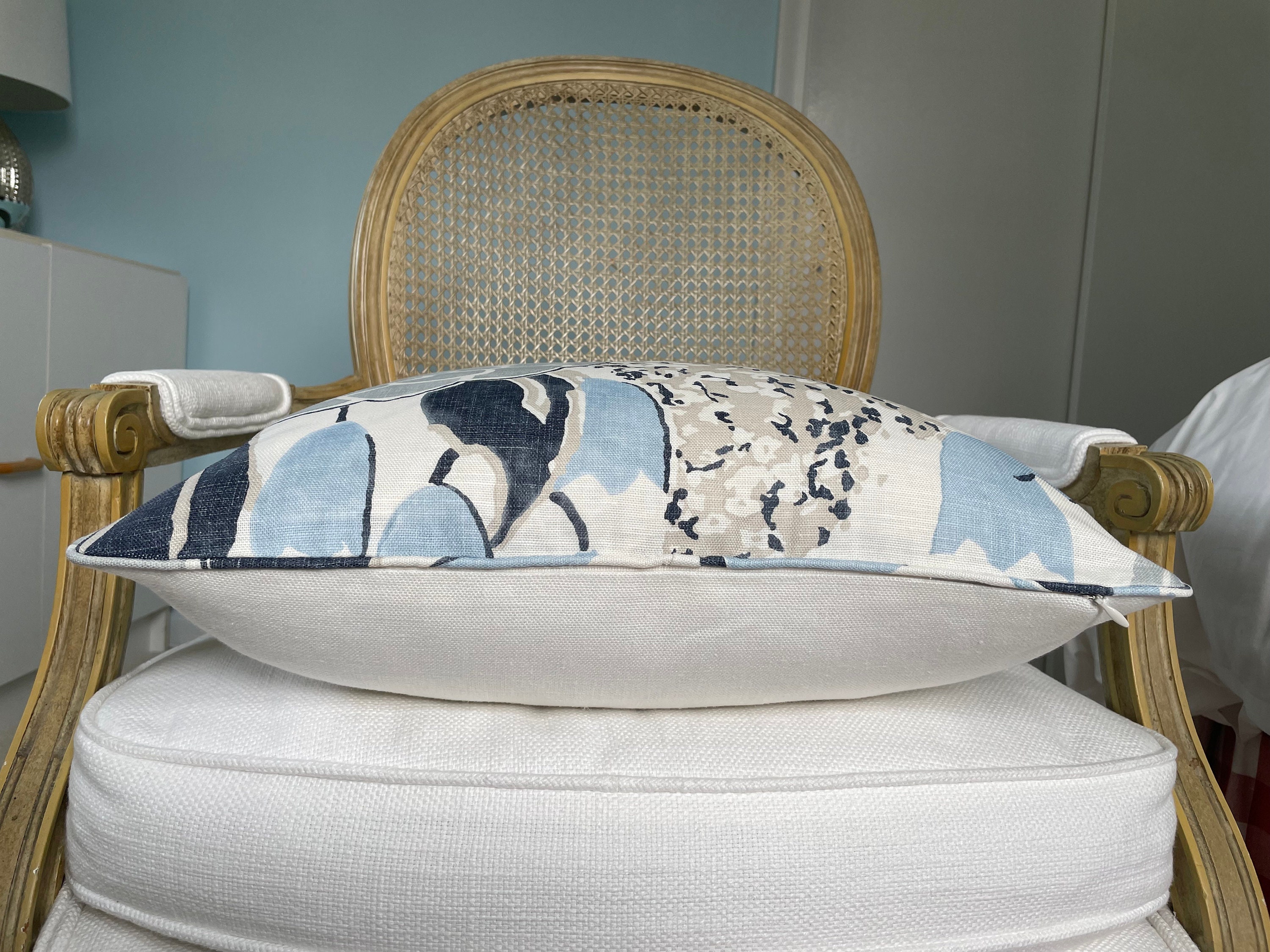 Anna French "laura" in Citrus and Blue One or Both Sides High End ...
