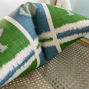 Christopher Farr “ozone” One or Both Sides Designer Pillow Cover. Blue ...