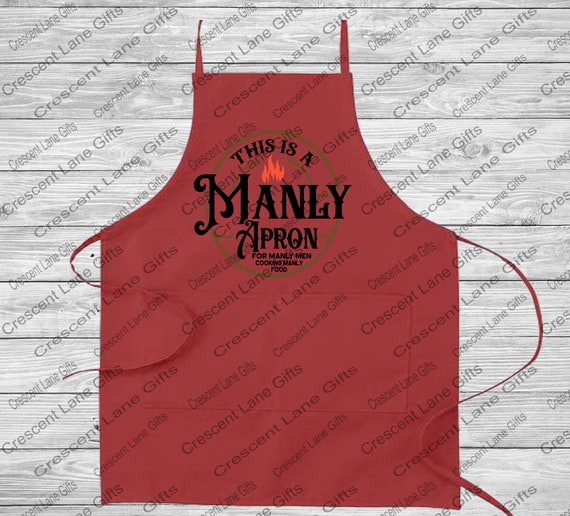 This is A Manly Apron for Men Custom Mens Apron Father's | Etsy